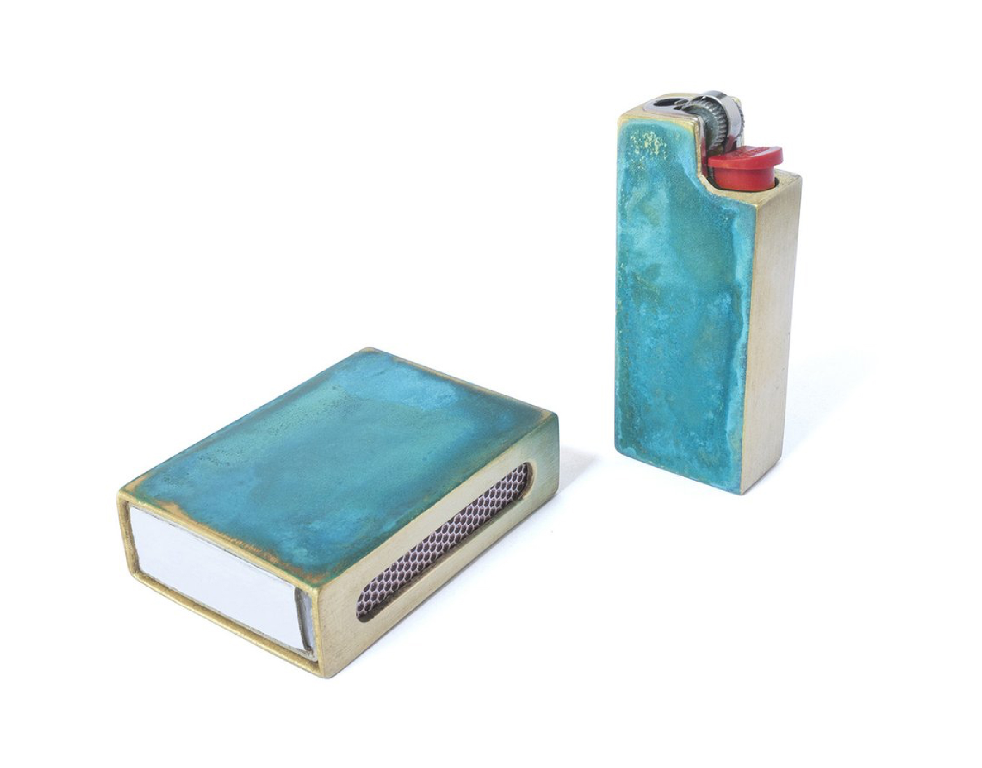 Patina Matchbox & Lighter Case - The New Smoker